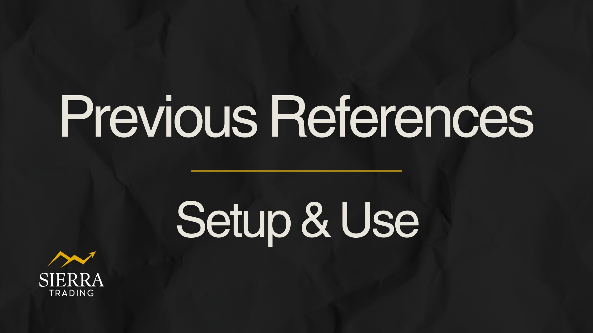 Technical Indicator Training for Sierra Chart | Sierra Trading